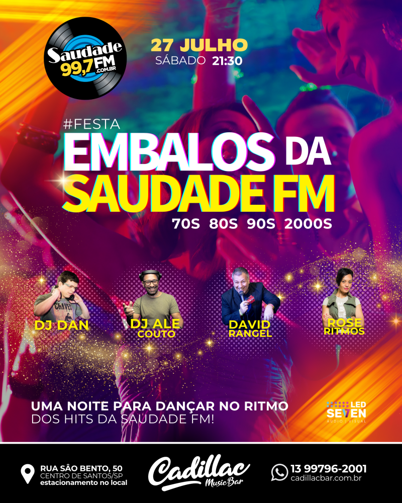 SAUDADE FM • 99,7 FM – EU AMO ESSA RÁDIO